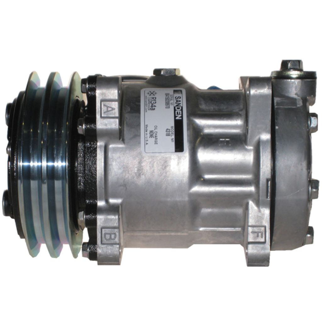 New OEM Sanden Compressor 4318 4316 4317 4340 4349 8087 7H15 EM A2 ...